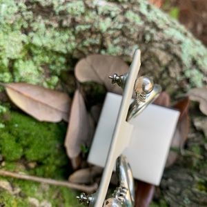 Beach Gypsy | Jewelry | Ss Hoop And Chain Earrings | Poshmark